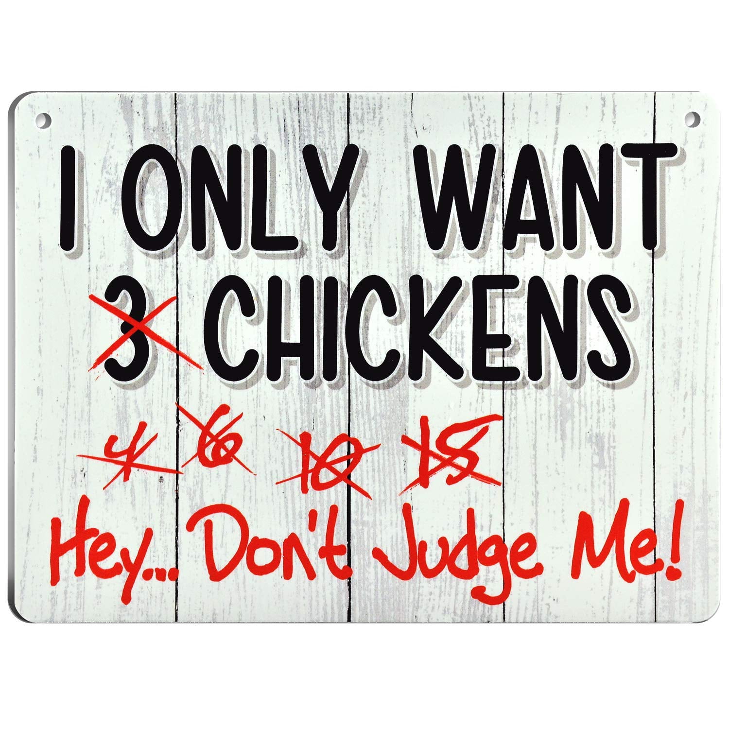 Bigtime Signs Funny Chicken Metal Sign, Hanging Outdoor Farm Decor ...