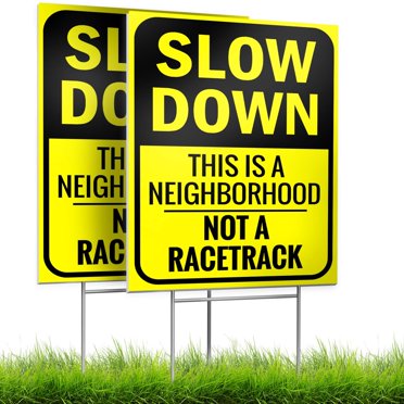 GoSports Neon Children's Slow Down Man! High Visibility Street Safety ...