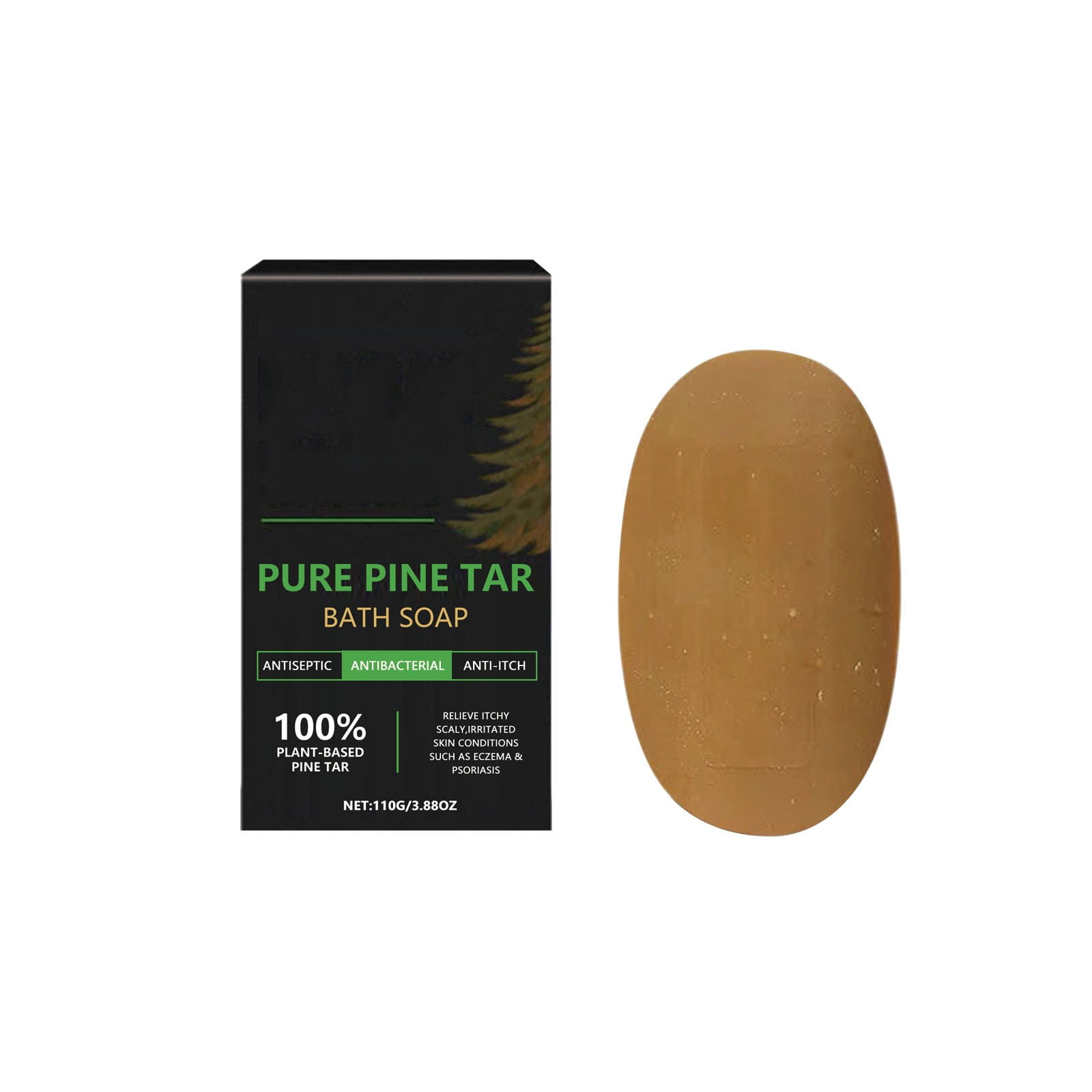 Bigwheat All Natural Pine Tar Soap Bar – Cleansing Anti Acne Eczema ...