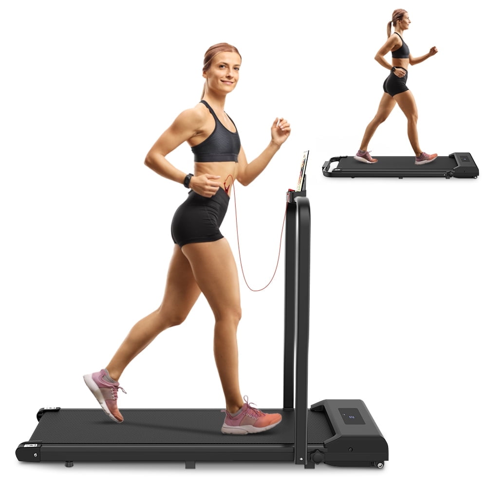 Bigzzia 2 in 1 Under Desk Treadmill, 2.5HP No Installation Portable ... Bigzzia 2 in 1 Under Desk Treadmill, 2.5HP No Installation Portable ...