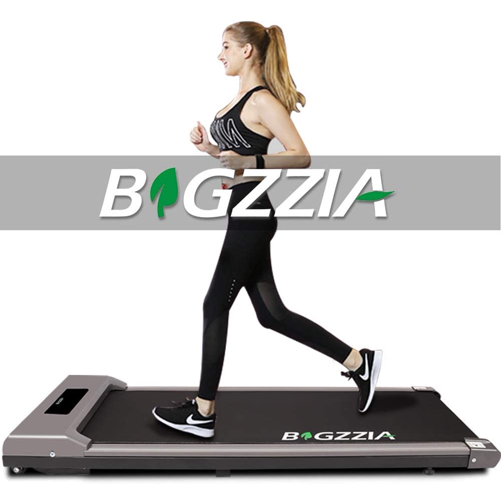 Bigzzia 2.5 HP Under-Desk Walking Treadmill, Portable Exercise Machine ...