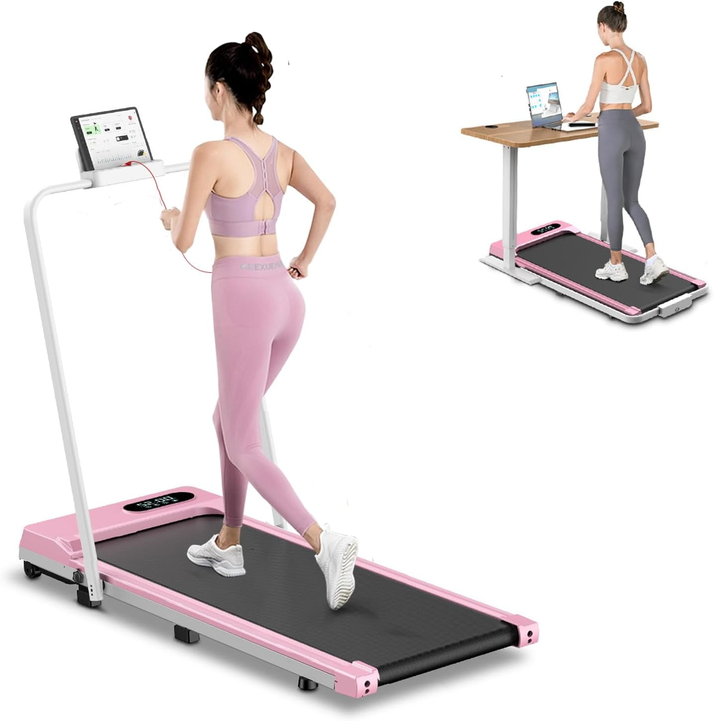 Bigzzia Foldable Walking Pad,2 in 1 Under Desk Treadmill with Remote ... Bigzzia Foldable Walking Pad,2 in 1 Under Desk Treadmill with Remote ...