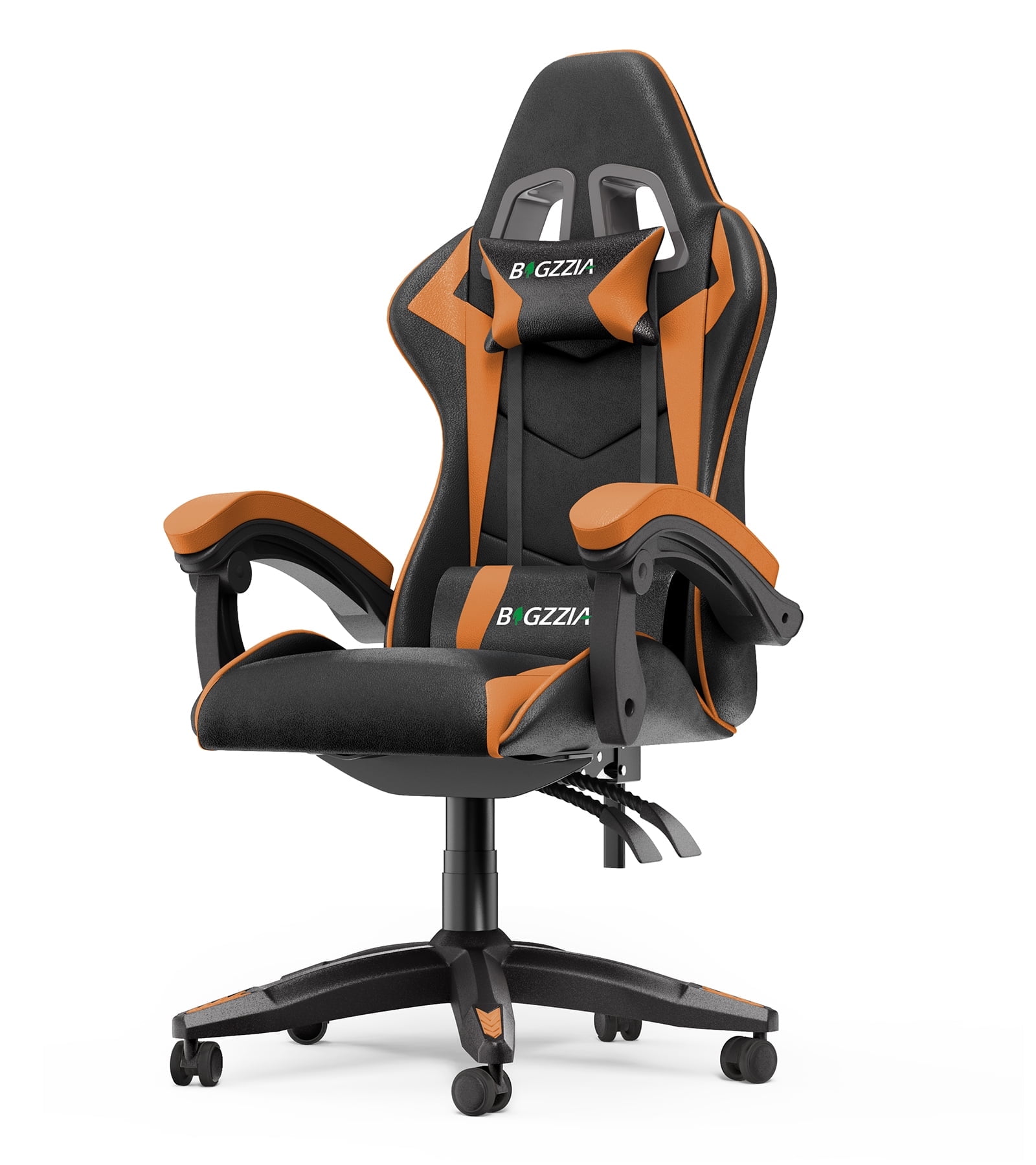 Bigzzia Ergonomic Gaming Chair with Reclining Massage, Headrest ...