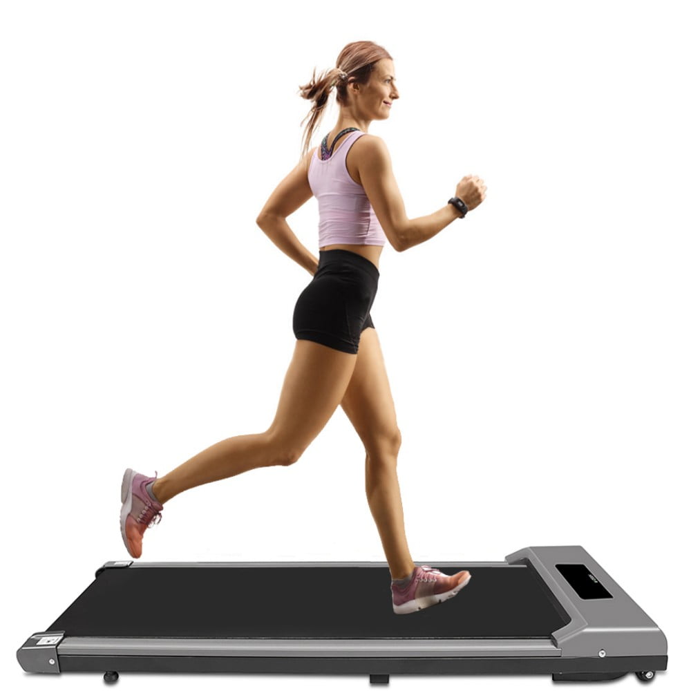 bigzzia Under Desk Treadmill, 2.5HP Portable Walking Pad, 6.25MPH, LED ...