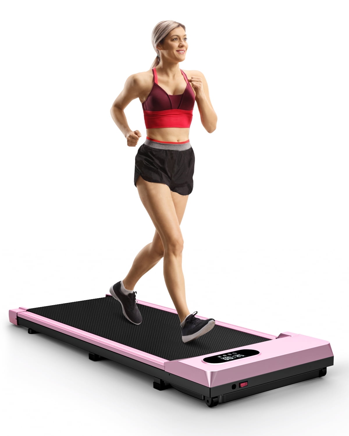 Bigzzia 2.5HP Under Desk Treadmill with Remote & LCD Display for Home ...