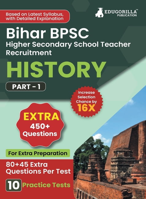 Bihar Higher Secondary School Teacher History Book 2023 (Part I) Conducted by BPSC - 10 Practice ...