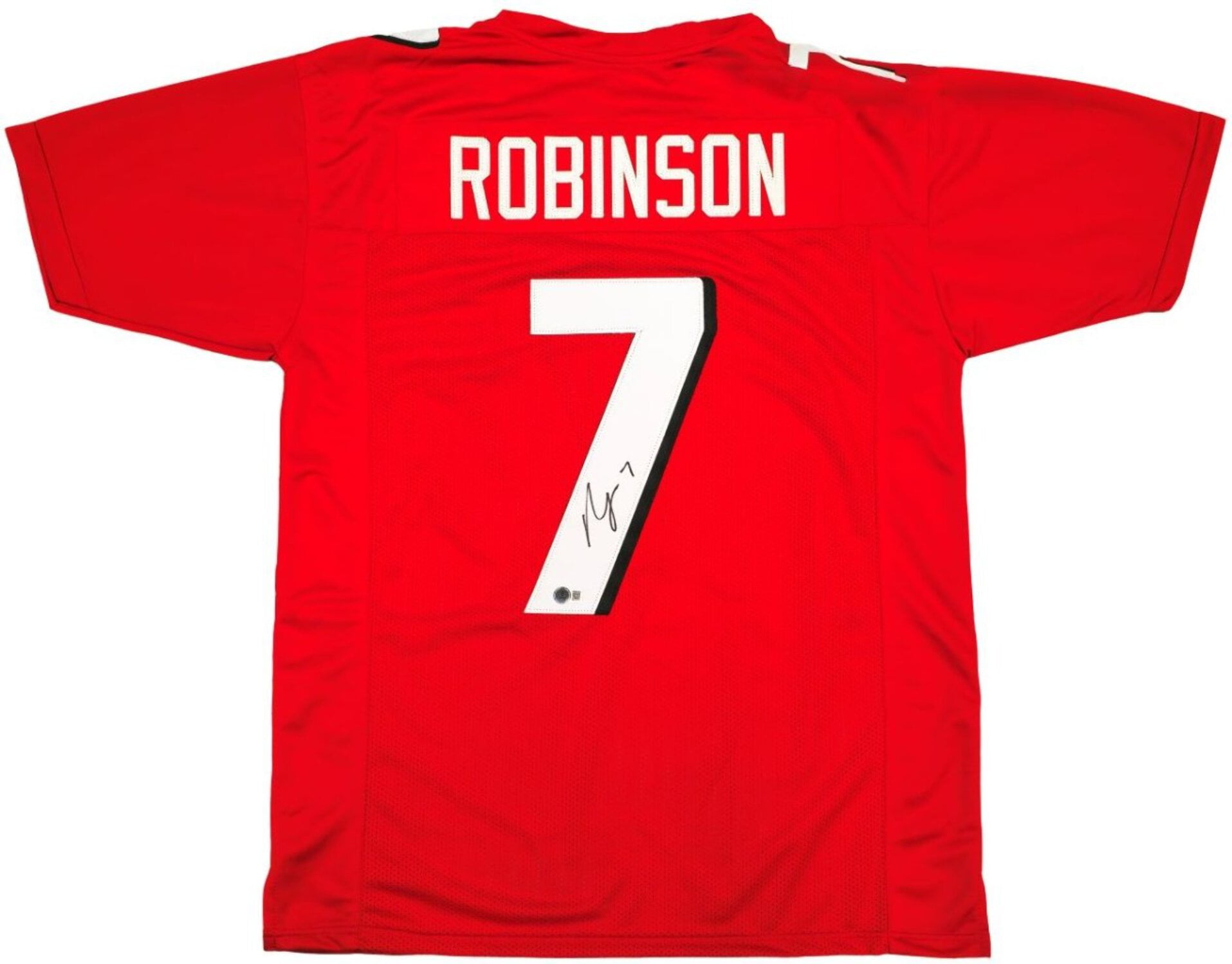 Bijan Robinson Atlanta Signed Red Football Jersey BAS ITP - Walmart.com