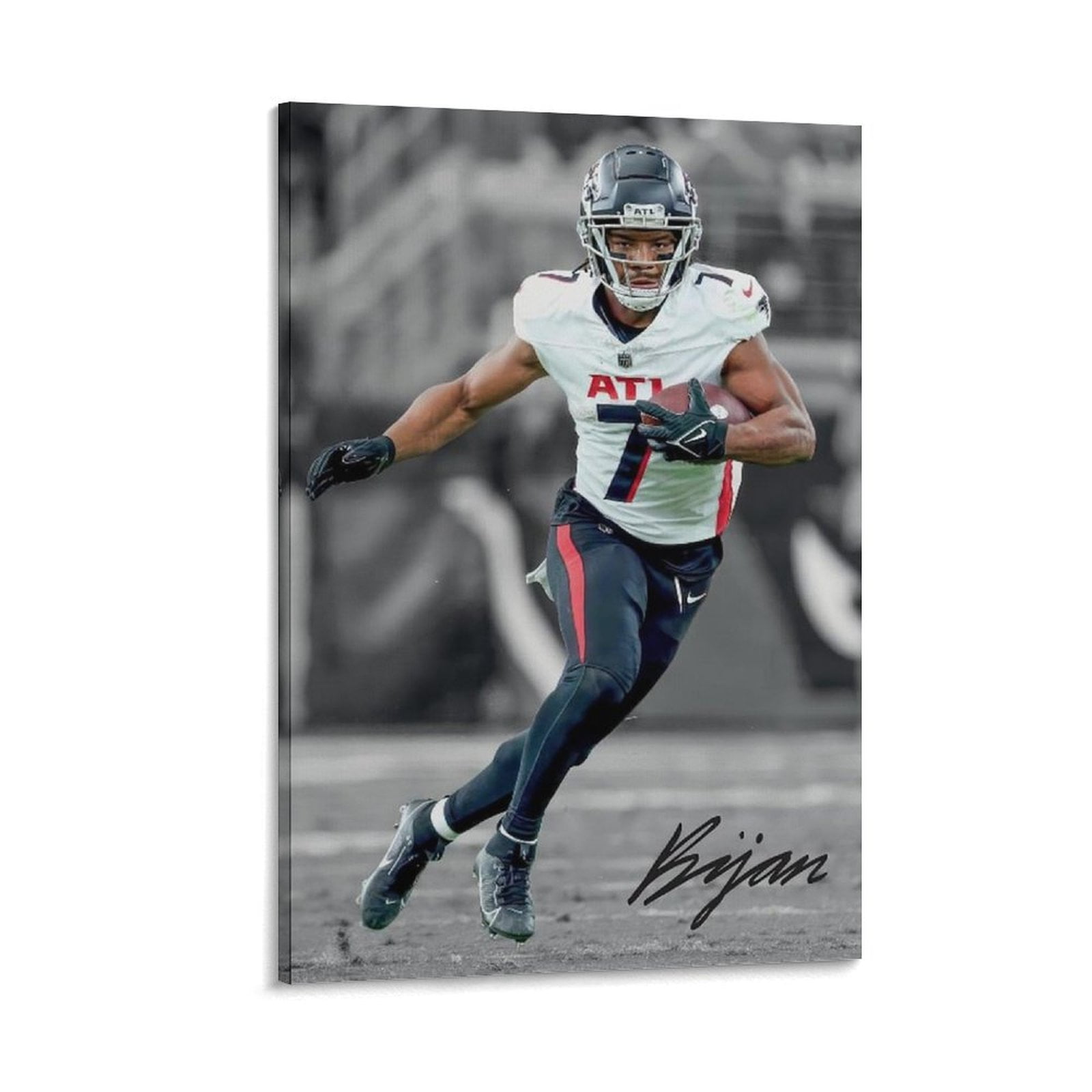 Bijan Robinson Canvas Poster Wall Art Poster Gifts Bedroom Prints Home ...