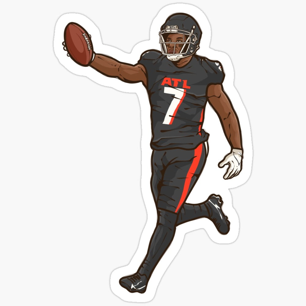 Bijan Robinson Touchdown Celebration Sticker Phone Decal Water Bottle ...