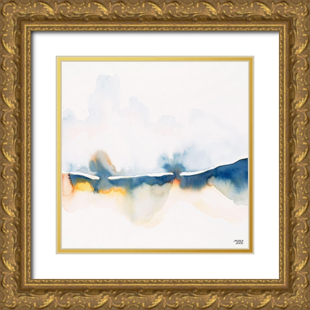 Bijou, Andrea 12x12 Gold Ornate Wood Framed with Double Matting Museum ...