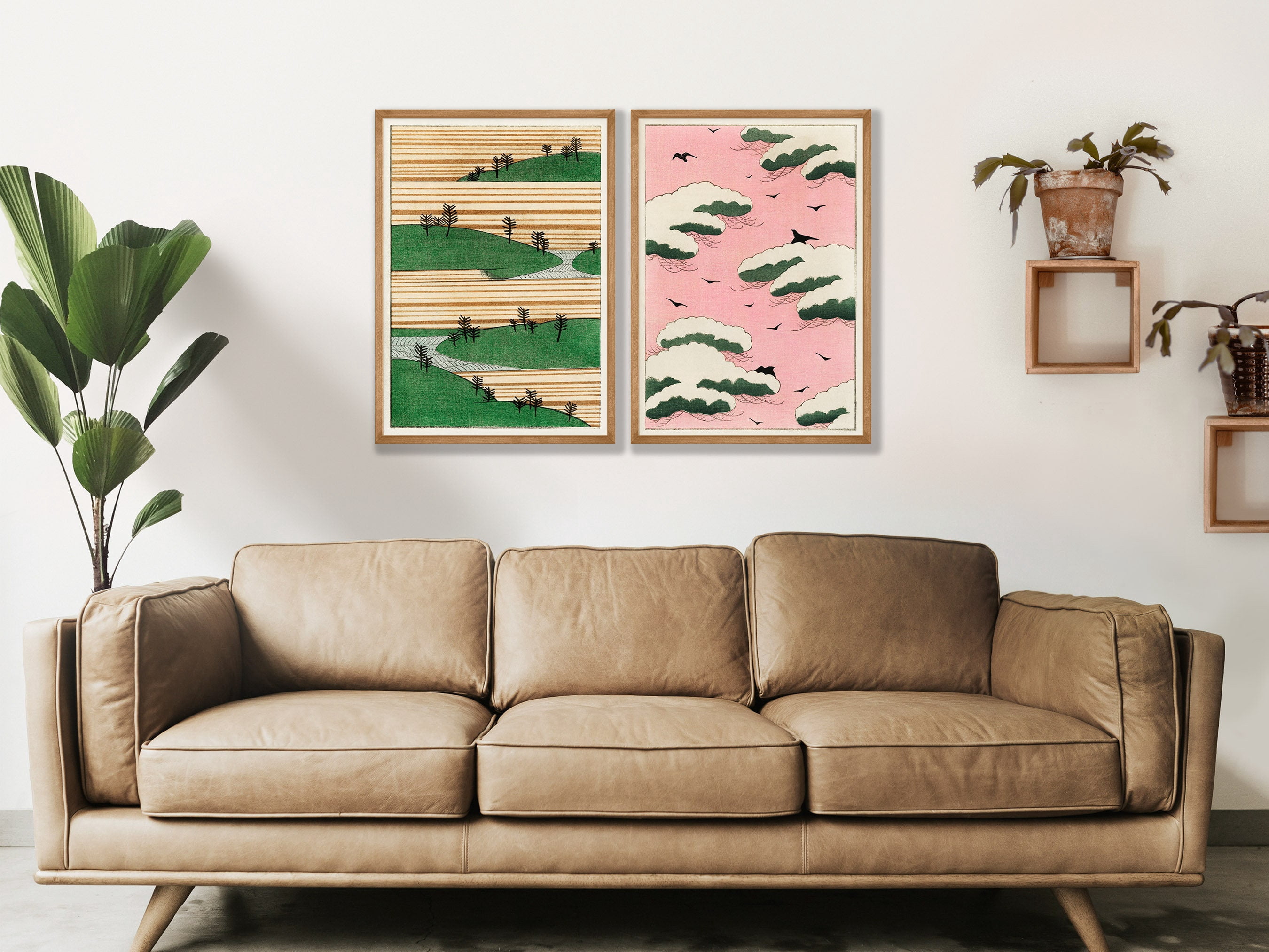 Bijutsu Sekai Japanese Prints Oriental Landscape Art Home Decor Office ...