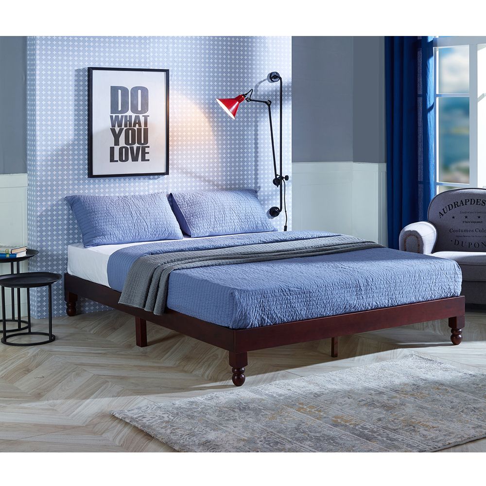 Domain Full Platform Bed, Espresso - Walmart.com