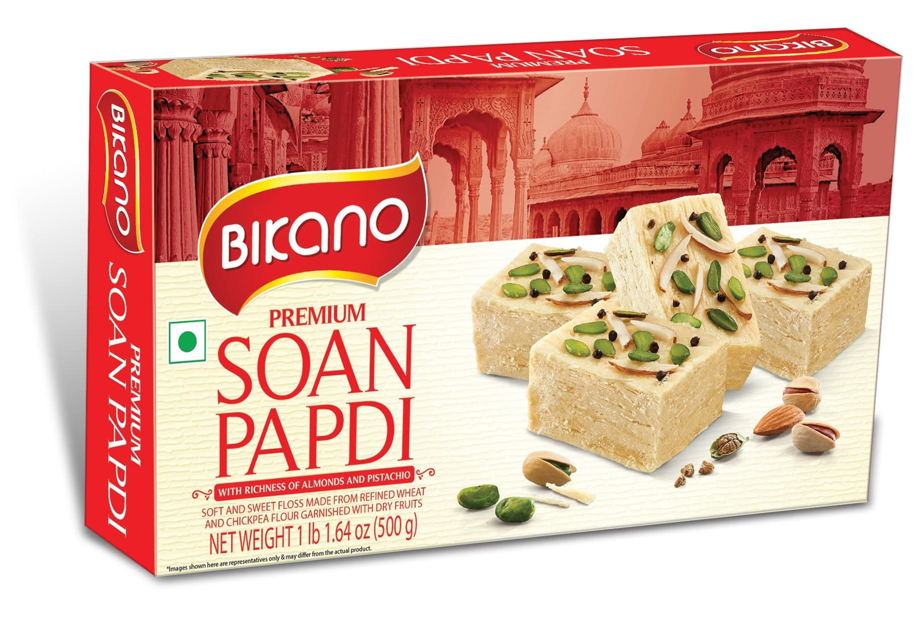 Bikano Soan Papdi Box - 500gm - Walmart.com