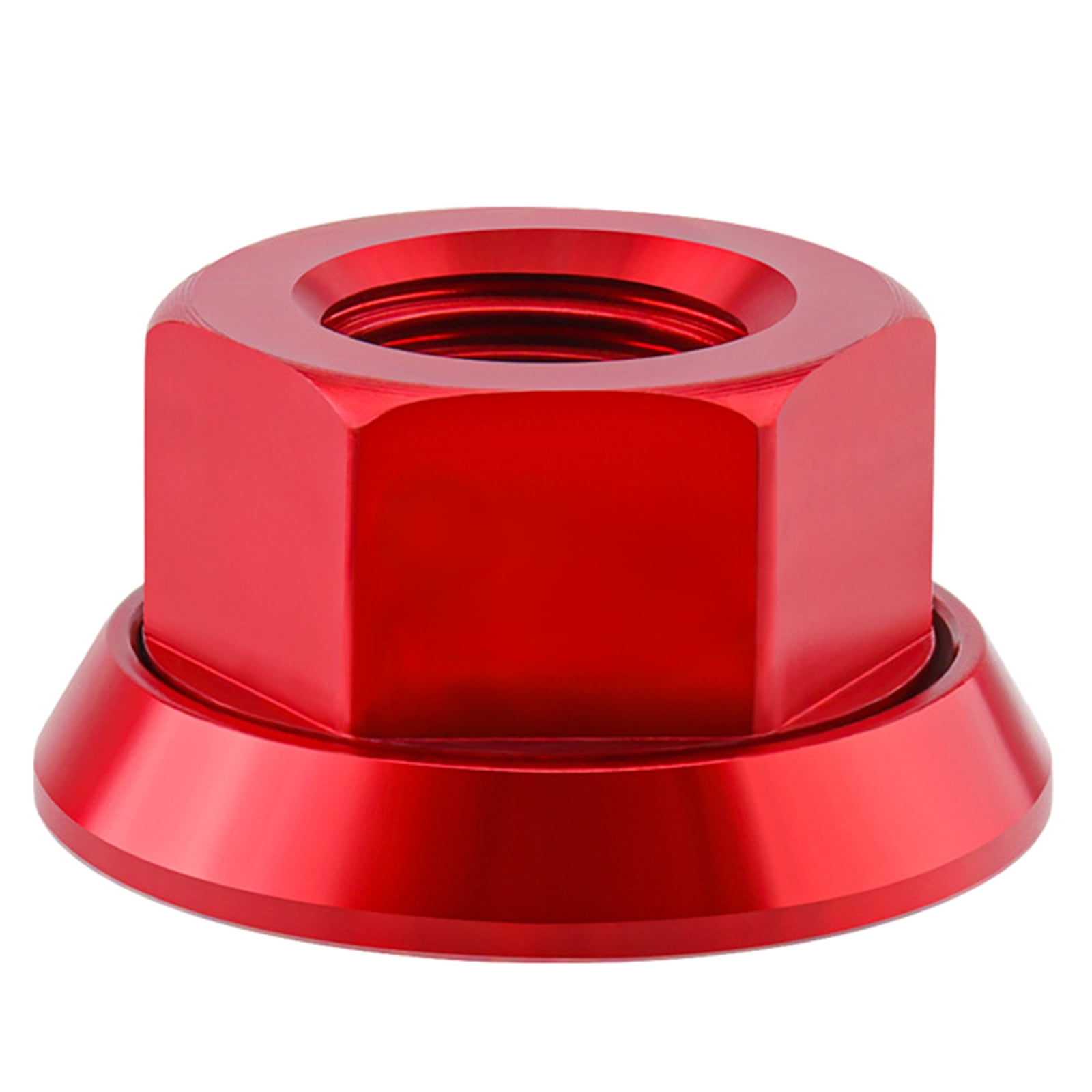 Bike 10mm Hubs Nut Flanged Before Rear Wheel Lock Screw Aluminum Alloys ...