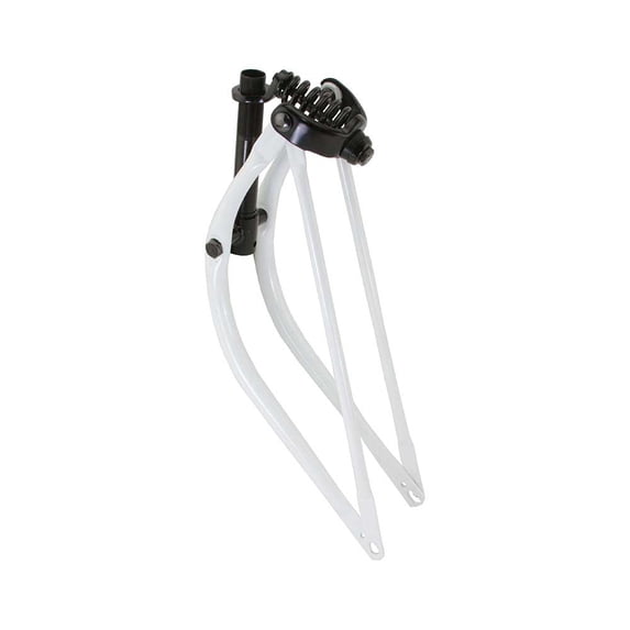Bike 20 Bent Spring Fork 1 Inch White/Black. - Walmart.com
