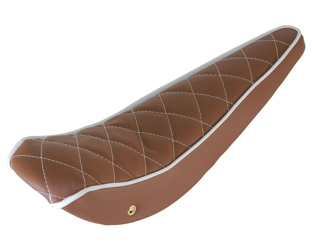 Bike 20 Dimond Banana Saddle Vinyl All Brown White/Stitch. - Walmart.com