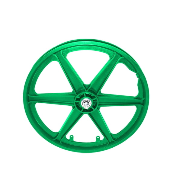 Bike 20 x 38mm Plastic 6-Spoke Front Wheel 3/8 Axle Green. - Walmart.com
