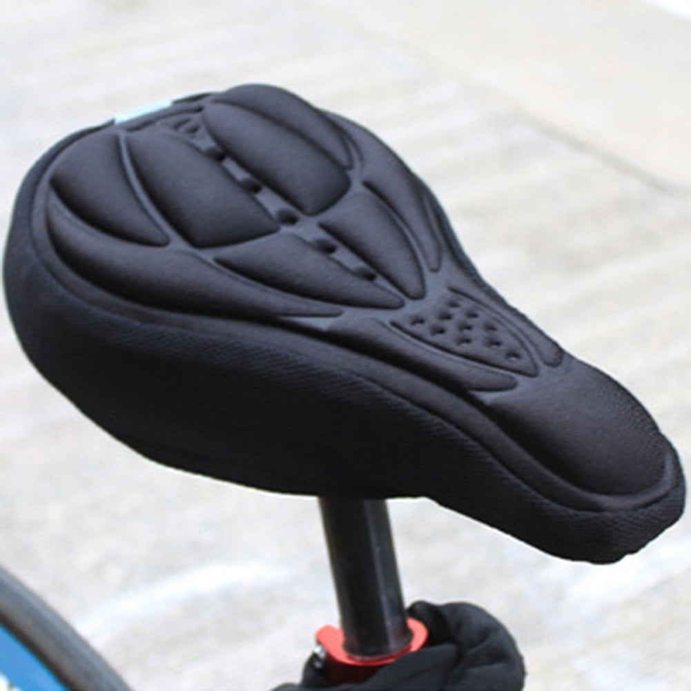 Bike 3D Gel Saddle Seat Cover Bicycle Silicone Soft Comfort Pad Cushion ...