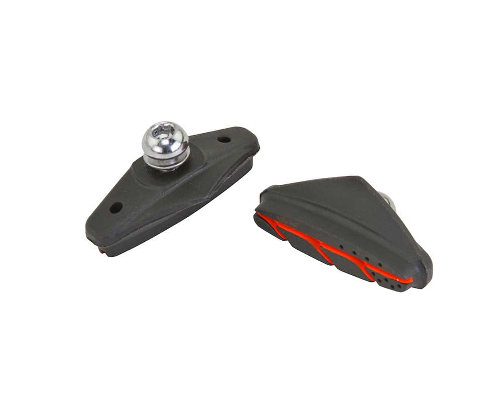 Bike 50mm 3 Line Brake Shoes Black/Red. bike part, bicycle parts ...
