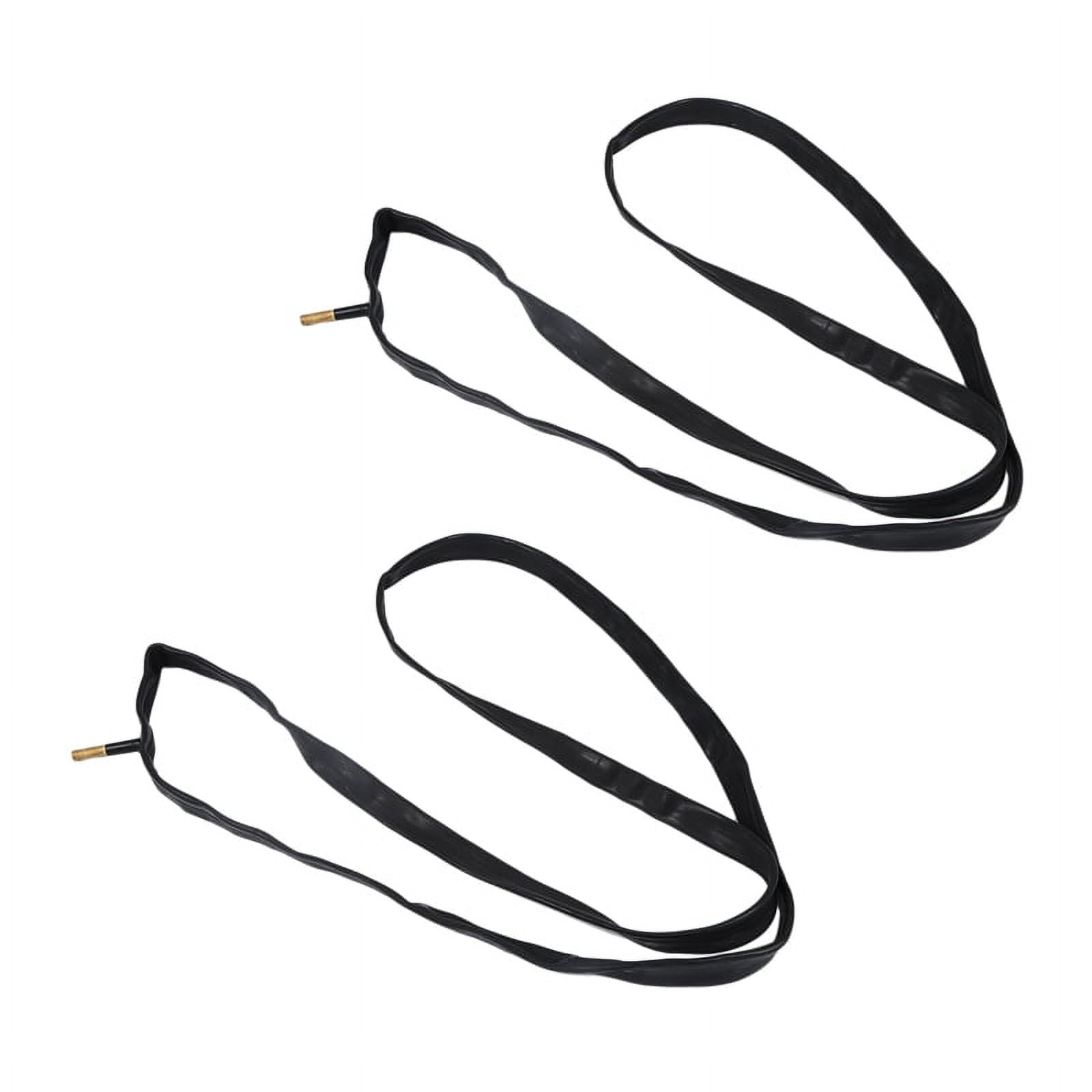 Bike 700 x 25/32C Schrader Valve Inner Tube with Black Rubber, 2 Pack ...