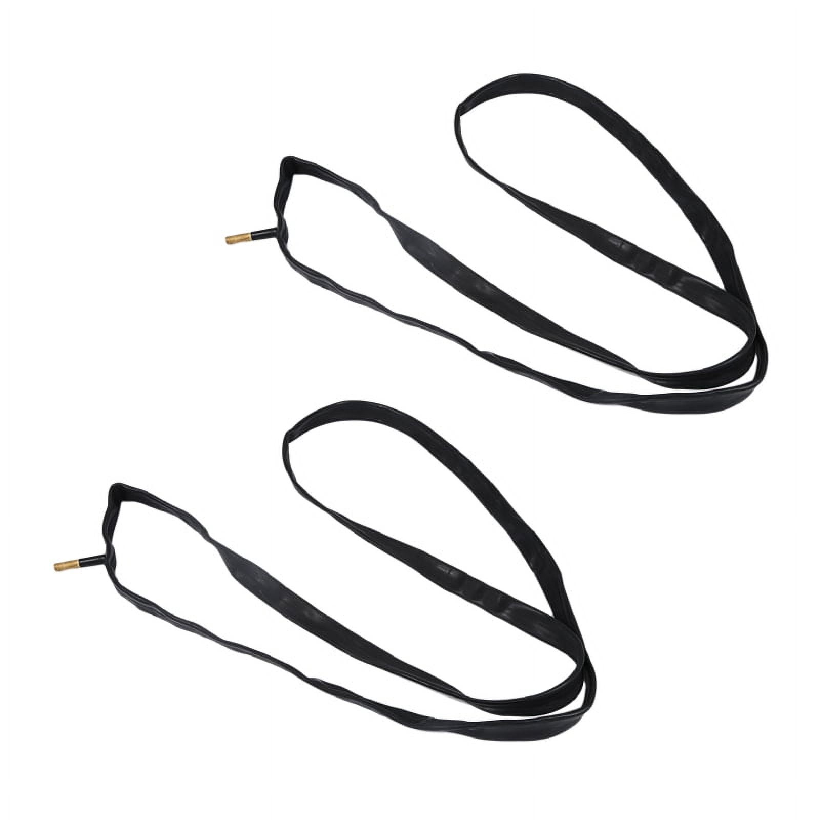 Bike 700 x 25/32C Schrader Valve Inner Tube with Black Rubber, 2 Pack ...