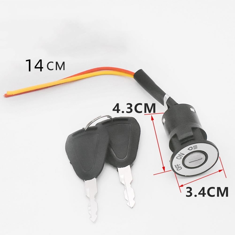 Bike Accessories Car Lock Ignition Key Ebike Switch 2 Wire Position for ...