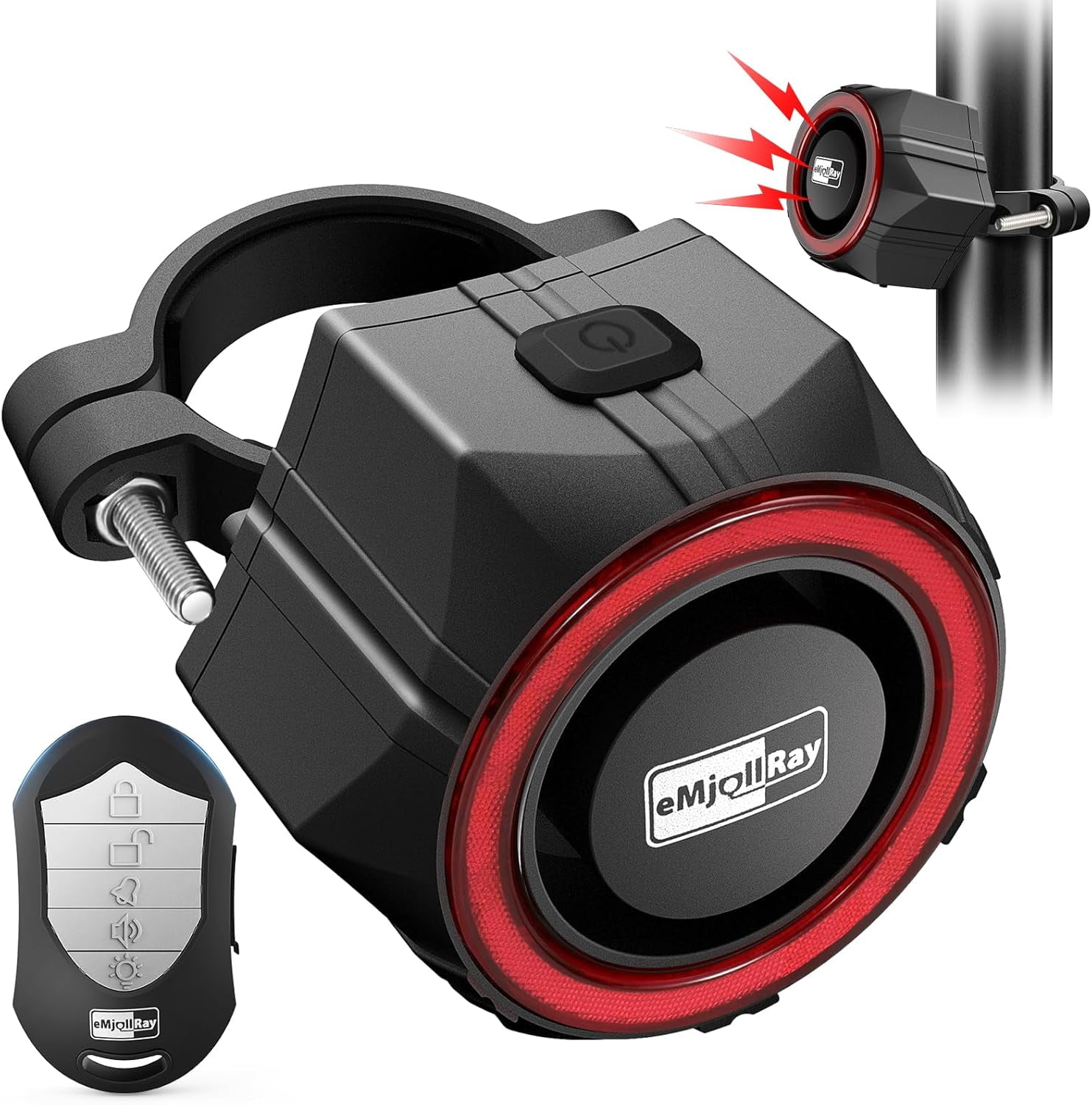 Bike Alarm,110dB Loud Waterproof Wireless E-Bike Alarm with Remote,Anti ...