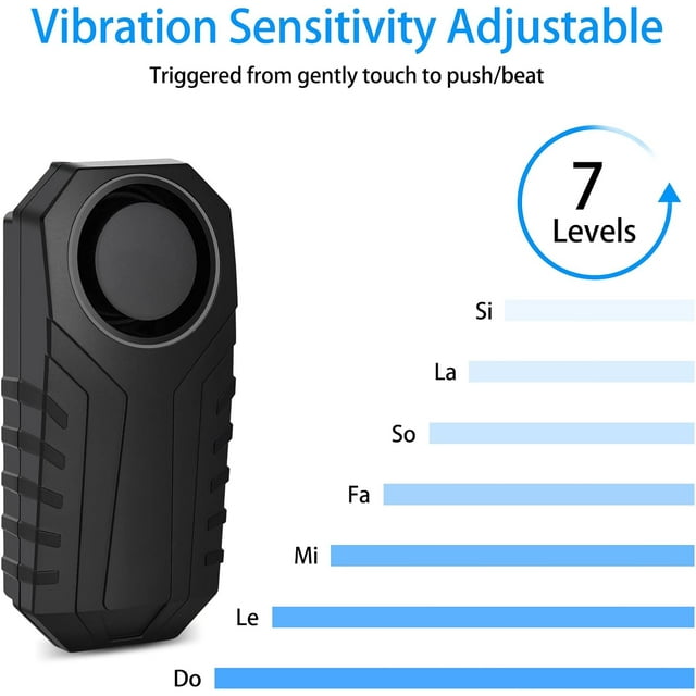 Bike Alarm Lock with Remote Controller,Bicycle IP55 Waterproof Anti ...