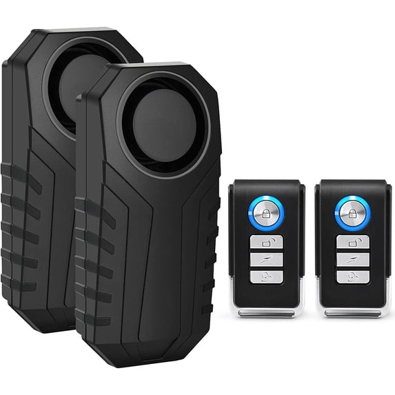 Bike Alarms for Ebikes, 2Pcs Wireless Bike Alarm with Remote, Anti ...