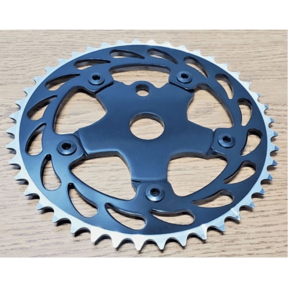 Bike Alloy Chainring 1/2 X 1/8 44t Black Chainring Chrome Spider for ...