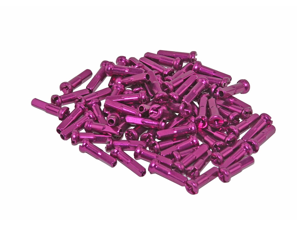 Bike Alloy Spokes Nipples/16mm 14g Purple Pack of 72. - Walmart.com