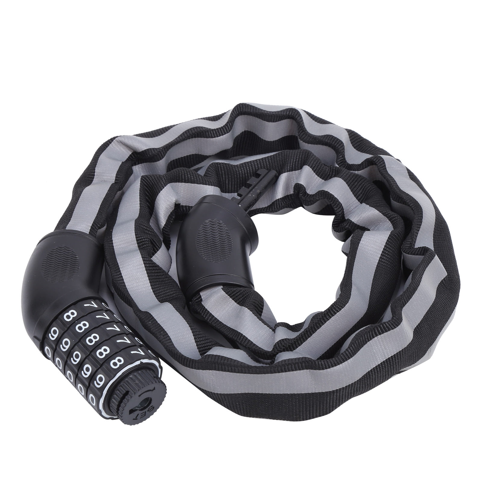 Bike Antitheft Coded Lock Bicycle Cable Lock Keyless Five Password ...