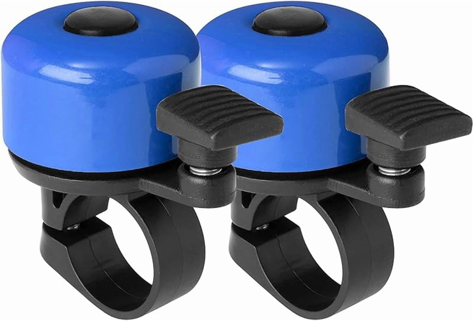 Bike Bell 2 Pack with Loud Melodious Sound Classic Mini Bicycle Bell ...