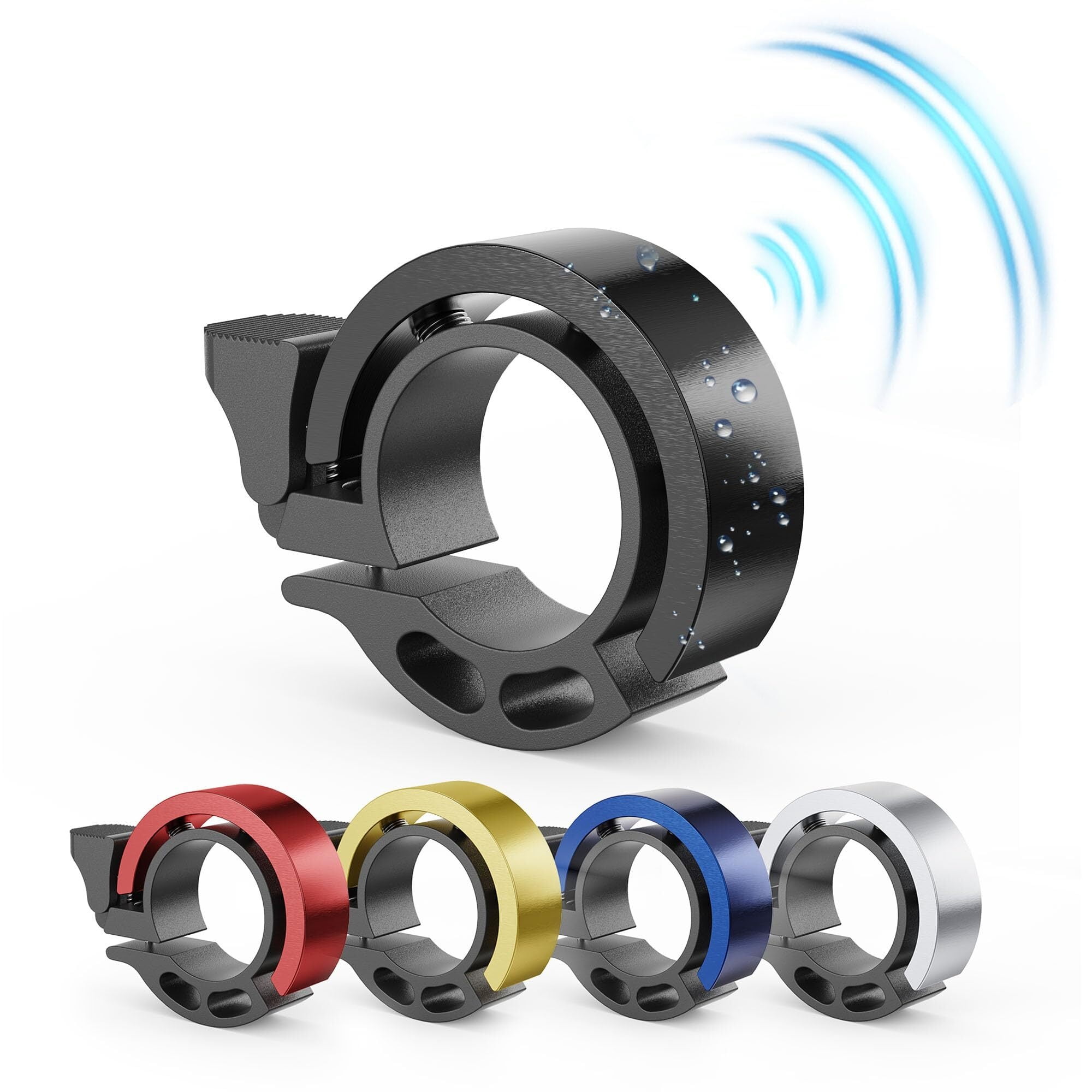 Bike Bell - Bike Bells for Adults Crafted from Aluminum with Up to 100 ...