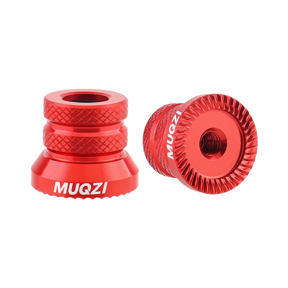 Bike Bicycle Axle Cone Nuts M5 With Washer Axle Nuts Quick Release Rod ...