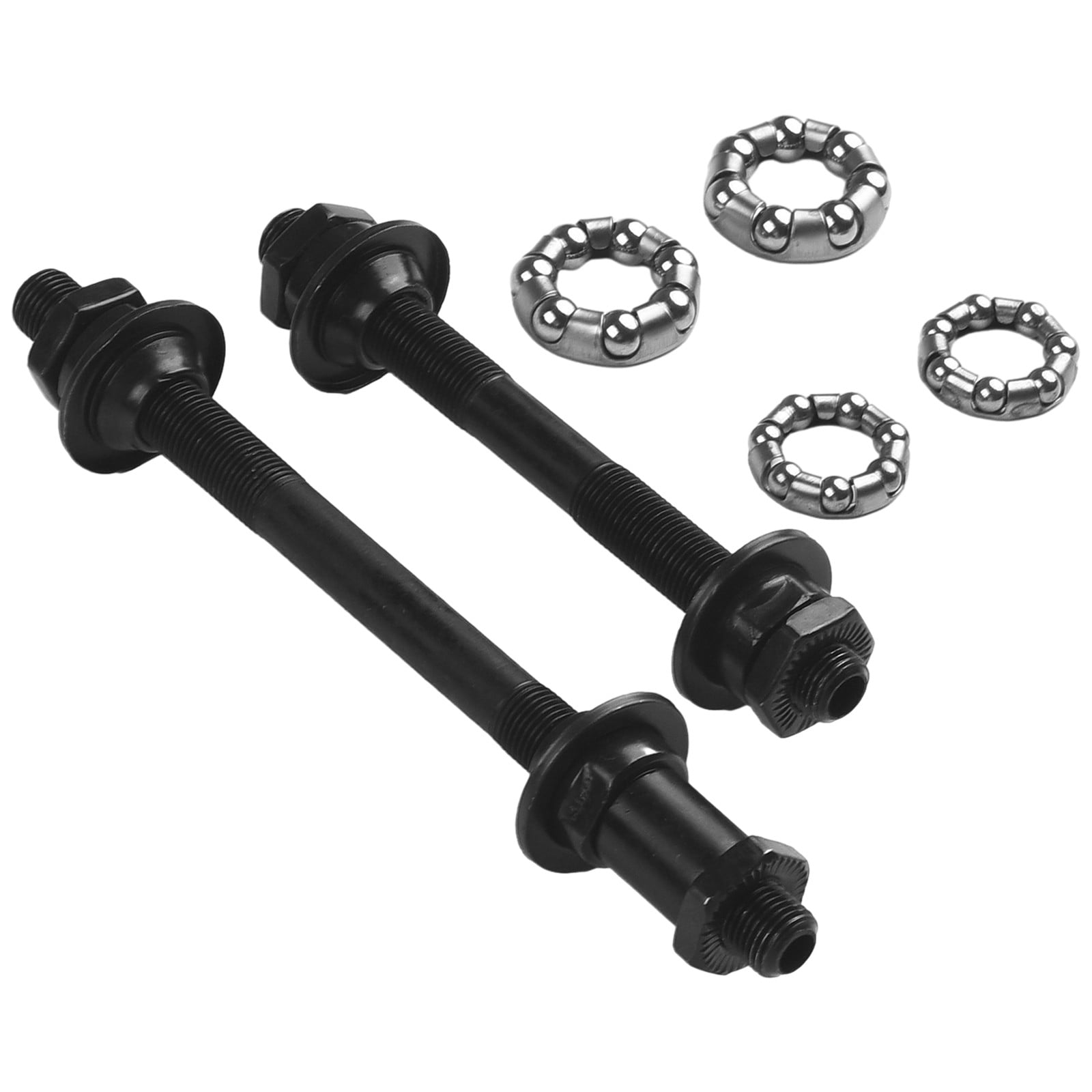 Bike Bicycle Axles Rear Front Axle Set 108mm 145mm With 1/4，3/16 Balls ...