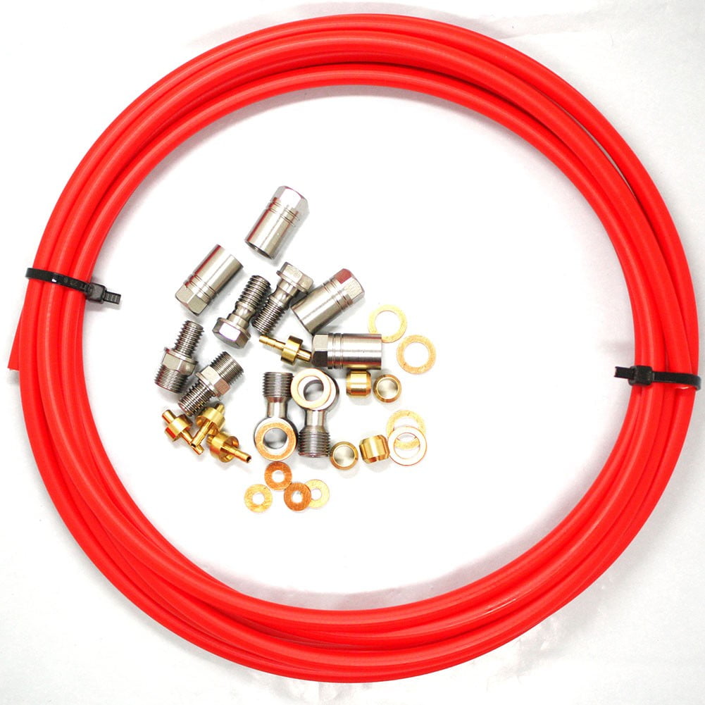 Bike Bicycle Hydraulic Disc Brake Hose Banjo Connector Kit For Hope For Bike Red - Walmart.com