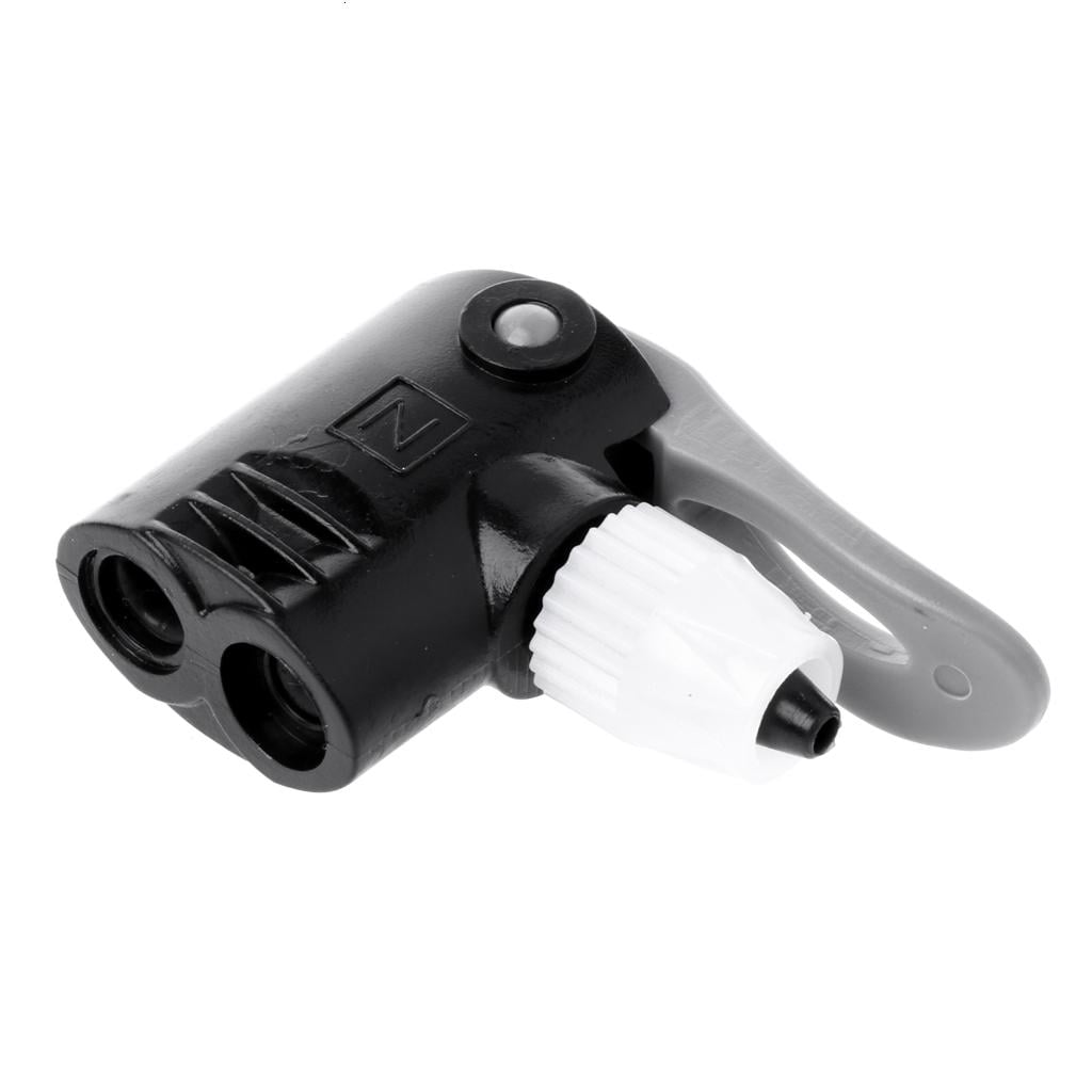 Bike Bicycle Pump Nozzle for Valve Connector Adapter Dual for Head ...
