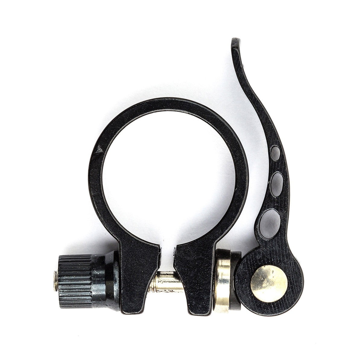 Bike Bicycle Seat Post Clamp Cnc Black Clasp Quick Release Mtb Aluminum ...