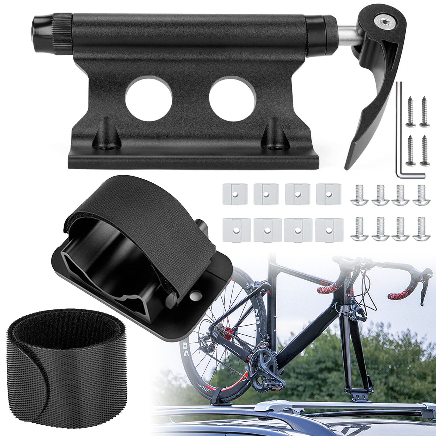Bike Block Fork Mount Moclever Bicycle Rack For Car Roof Aluminum Alloy ...
