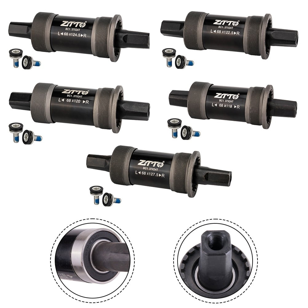 Bike Bottom Bracket Square Hole Crank Axis 68X118/120/122.5/124.5/127 ...