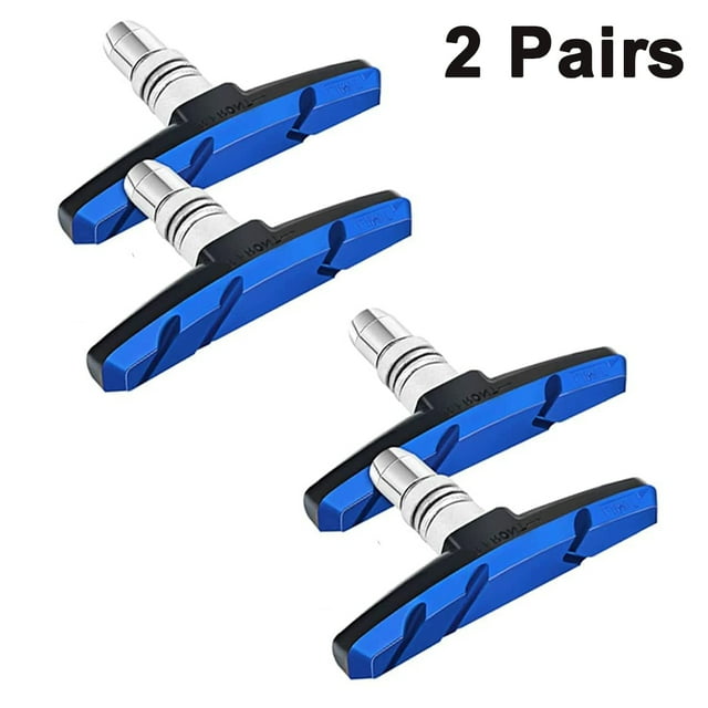 MTB V-Brake Pads Set, 4 Pcs Road Mountain Bike Brake Blocks, No Noise ...