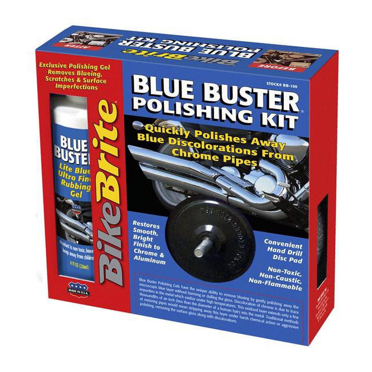 Bike Brite Blue Buster Polishing Kit, 8 oz - Walmart.com