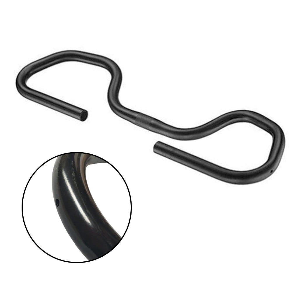Bike Butterfly Handlebar 25.4mm 580mm Black for Touring Trekking Bike ...