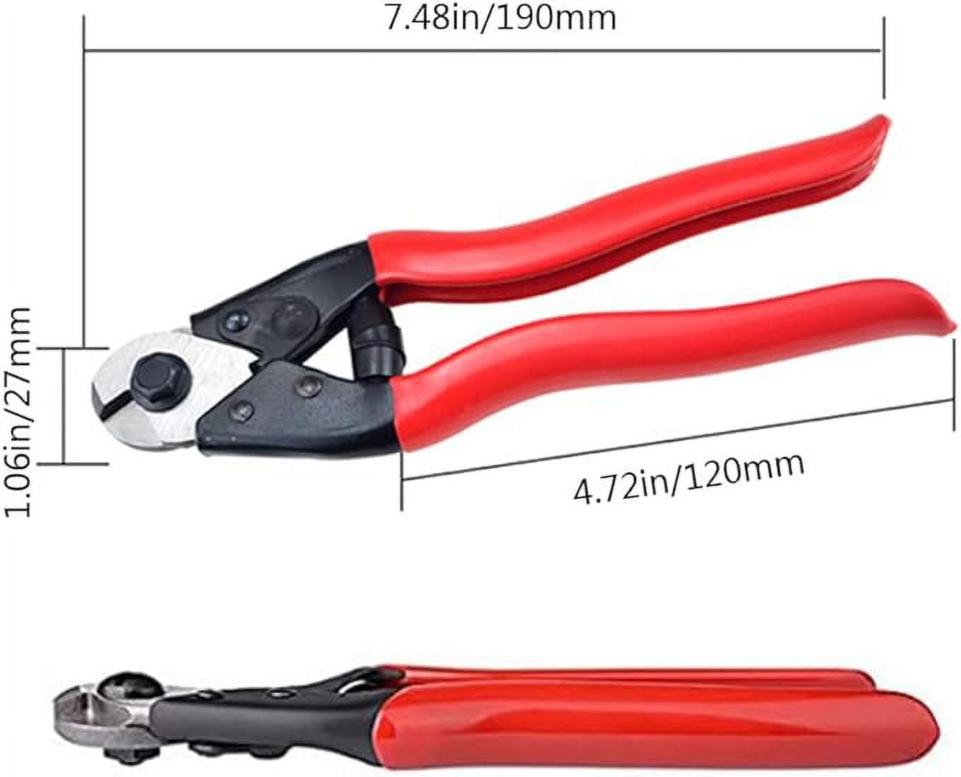 Bike Cable Cutter, Heavy Duty Manganese Steel Labor Saving Wire Cutter ...