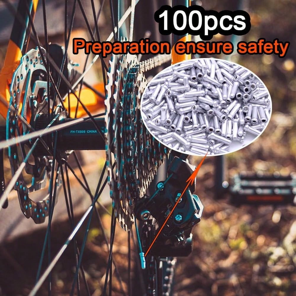 Bike Cable End Caps, Cable End Crimps, Alloy Brake Cable End Tips For ...