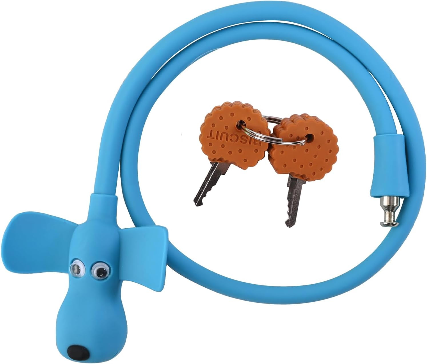 Bike Cable Lock,Cable Lock with Keys,Silicone Covered Bike Lock Kids ...
