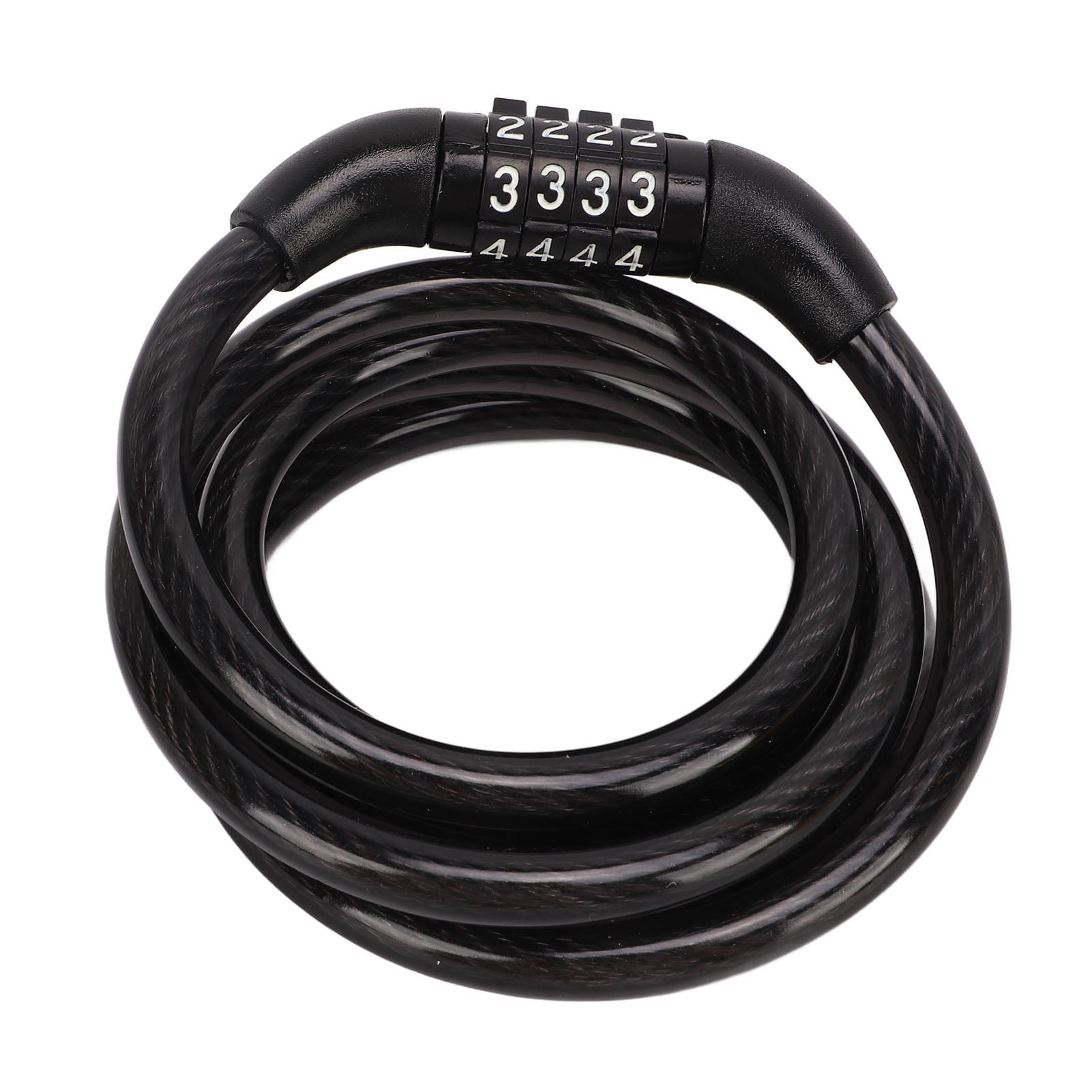 Bike Cable Lock Four Digit Combination Lock Anti Theft Bicycle Lock for ...