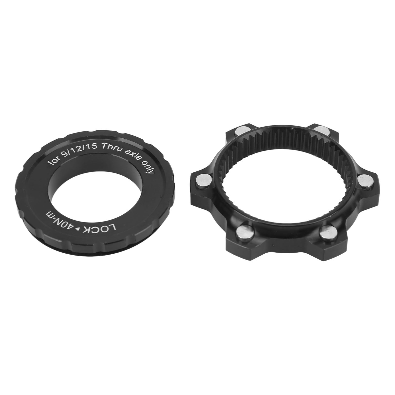 Bike Center Lock to Middle Lock Converter with Lock Cover, Black ...