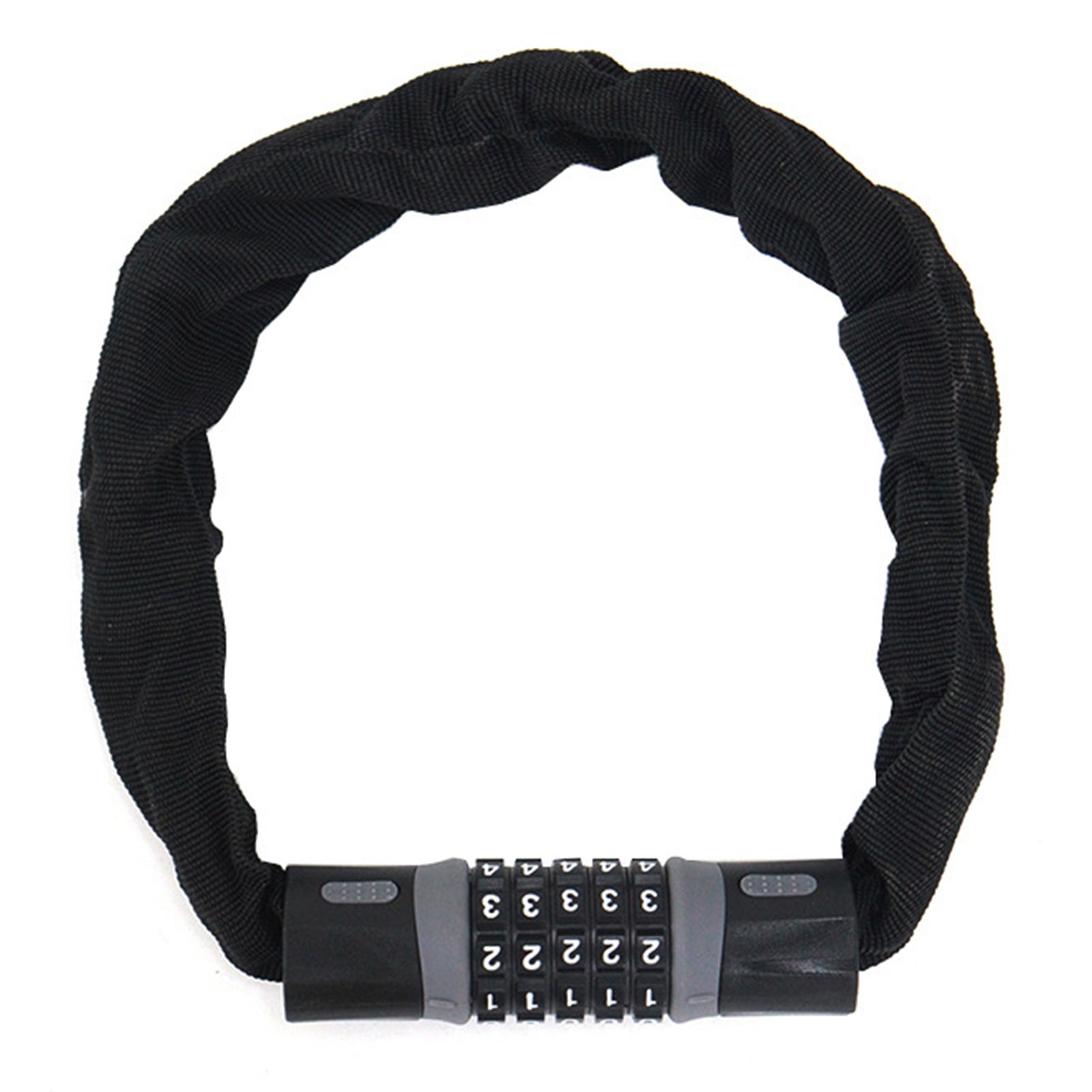 Bike Chain Combination Lock High Strength Safe Keyless Portable 5 Digit ...